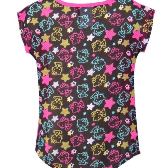 Hello Kitty | Shirts & Tops | Hello Kitty Hi Lo Shirt Shiny Soft Silver ...